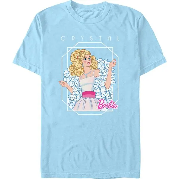 BARBIE Crystal Glamour Pose Short Sleeve Graphic T-shirt - Light Blue