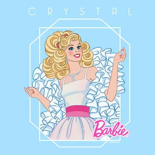 BARBIE Crystal Glamour Pose Short Sleeve Graphic T-shirt