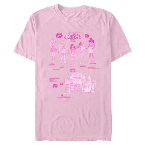 BARBIE California Dream And Friends Short Sleeve Graphic T-shirt - Blossom