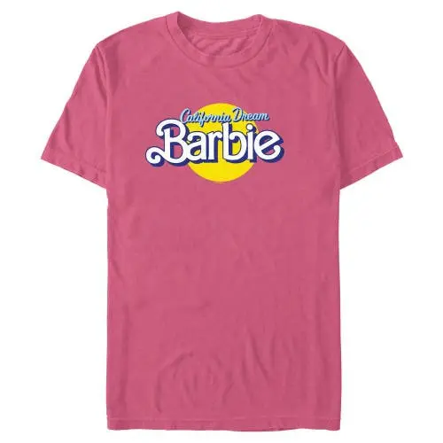 BARBIE Groovy California Dream Logo Short Sleeve Graphic T-shirt - Crunchberry