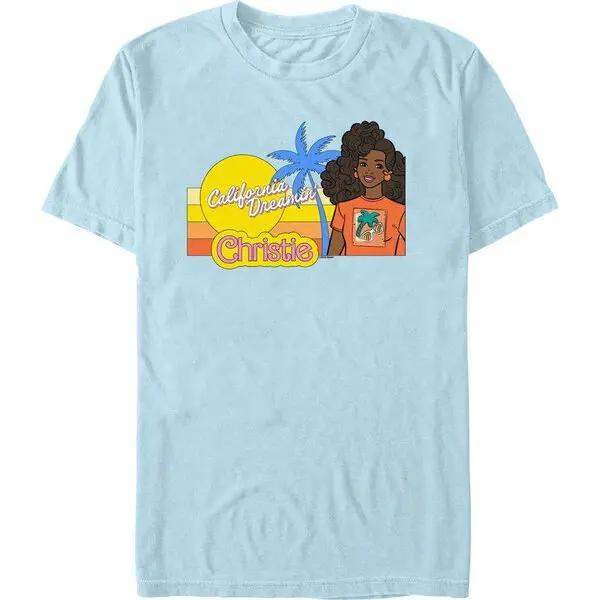 BARBIE Christie California Dreamer Short Sleeve Graphic T-shirt - Chambray