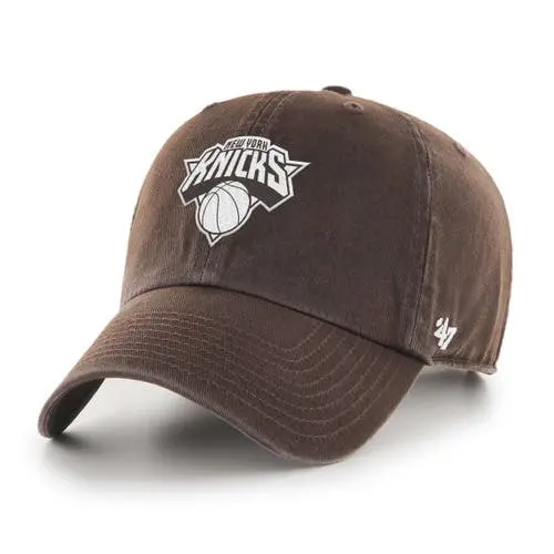 '47 New York Knicks Color Pack Clean Up Adjustable Hat - Brown