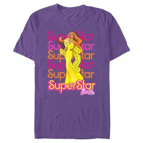 BARBIE Christie Superstar And Glamorous Forever Short Sleeve Graphic T-shirt - Purple