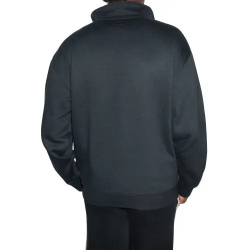CONVERSE Color Block Half Zip Sweatshirt - Converse Black Multi
