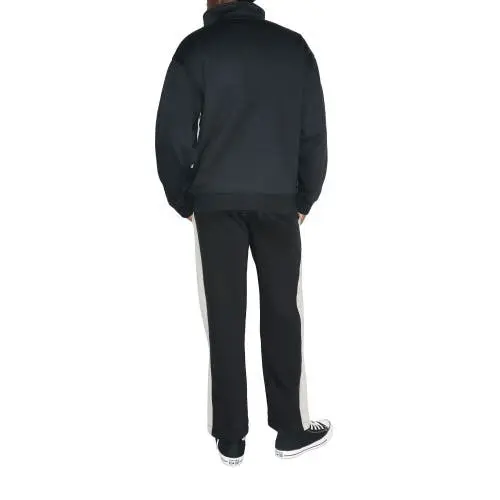 CONVERSE Color Block Half Zip Sweatshirt - Converse Black Multi