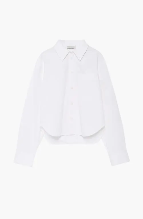 ANINE BING Scott Cropped Shirt