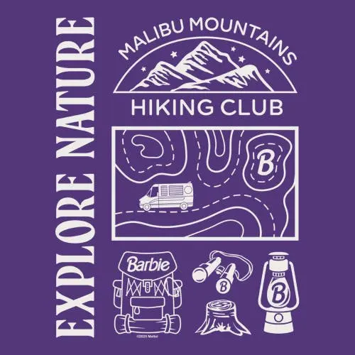 BARBIE Explore Nature And Malibu Mountains Short Sleeve Graphic T-shirt