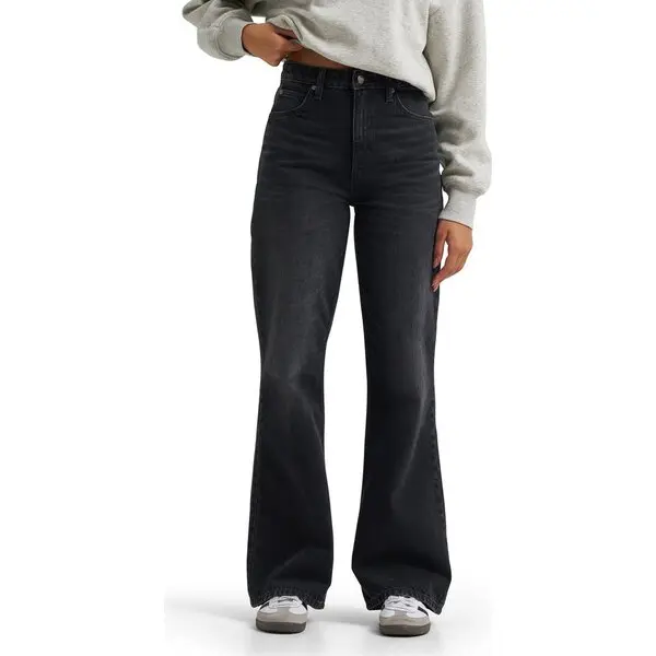 LEEM High Waist A-line Jeans - Goose
