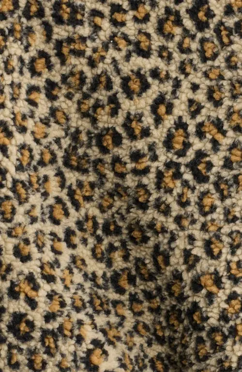 The Great. The Vail Leopard Print Fleece Jacket