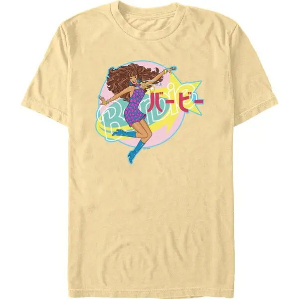 BARBIE Booming Dance Star Short Sleeve Graphic T-shirt - Butter