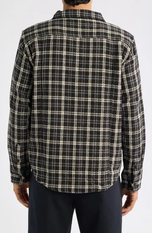 CORRIDOR Spacerock Long Sleeve Plaid Cotton Shirt