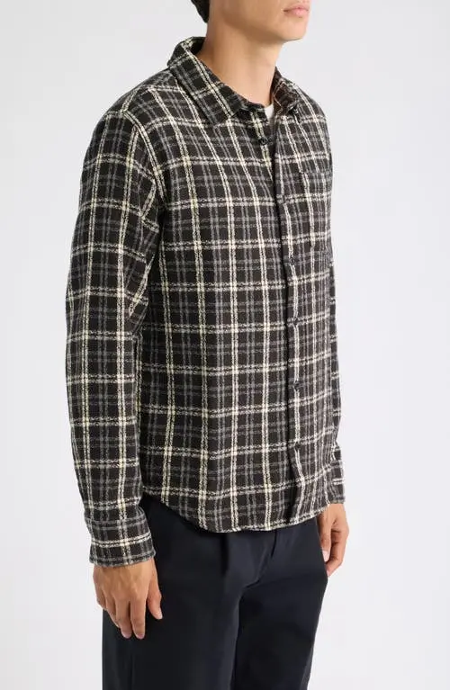 CORRIDOR Spacerock Long Sleeve Plaid Cotton Shirt