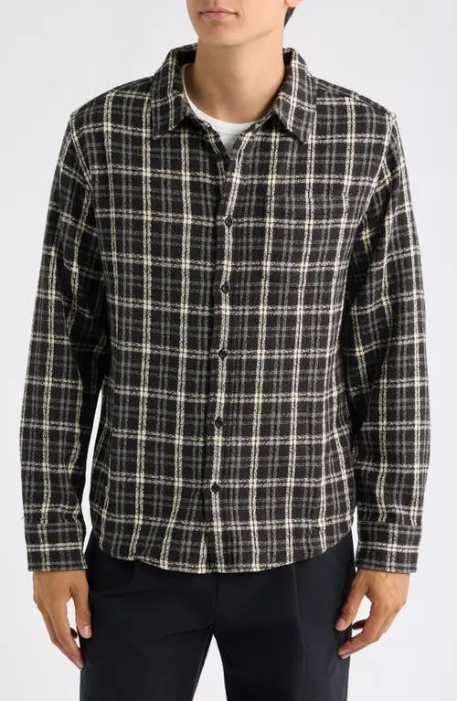 CORRIDOR Spacerock Long Sleeve Plaid Cotton Shirt