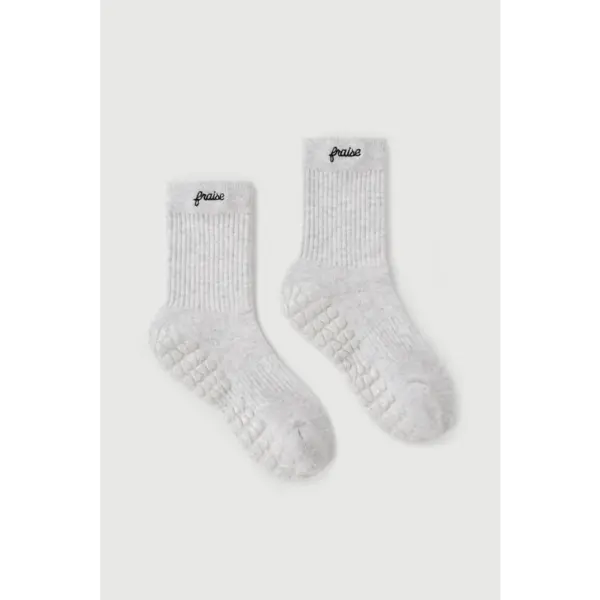 FRAISE Script Grip Socks - Platinum