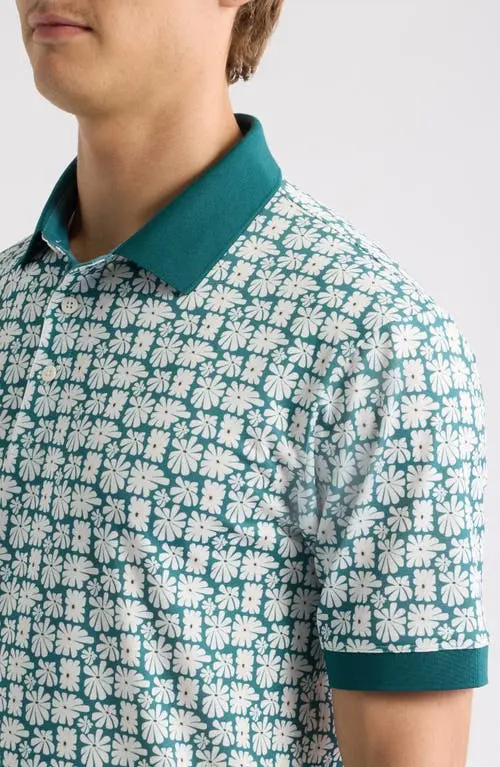 SWANNIES Sun Floral Piqué Performance Golf Polo