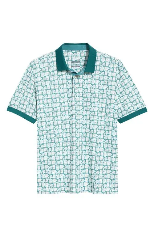 SWANNIES Sun Floral Piqué Performance Golf Polo