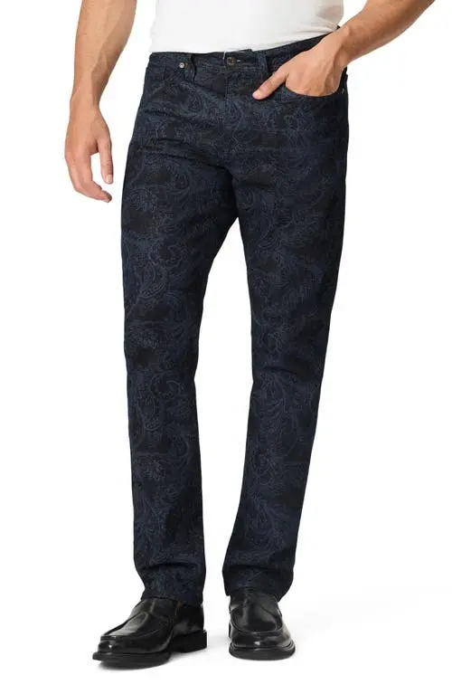 Robert Graham Barnton Paisley Jacquard Straight Leg Jeans - Indigo
