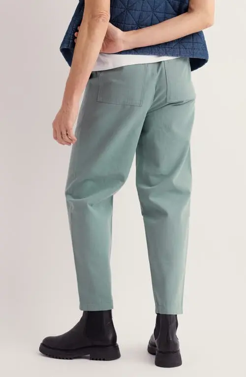 SEASALT CORNWALL Organic Cotton Tapered Crop Trousers