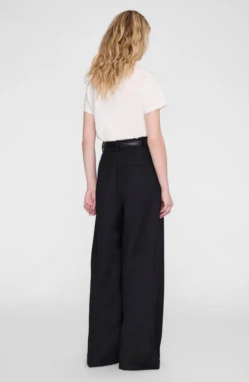 ANINE BING Shelley Cropped Baby Tee - Ecru