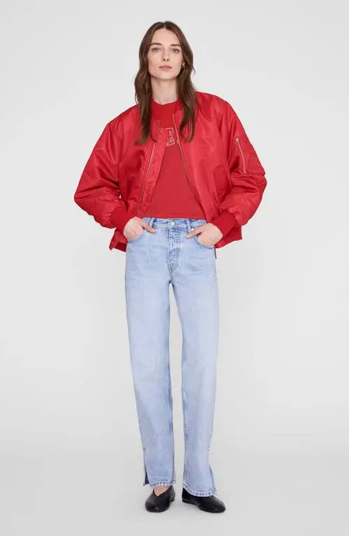 ANINE BING Shelley Tee - Tango Red