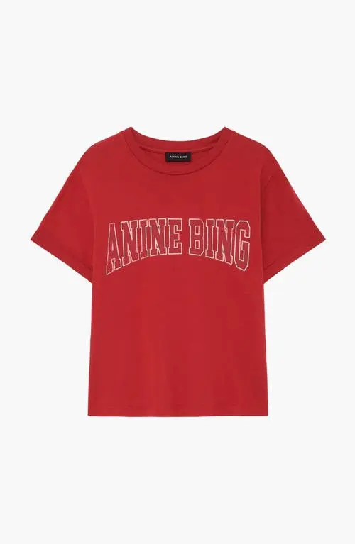 ANINE BING Shelley Tee - Tango Red