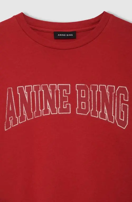 ANINE BING Shelley Tee - Tango Red