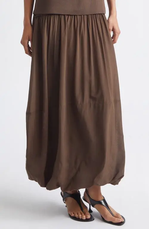ST. AGNI Strapless Balloon Hem Dress