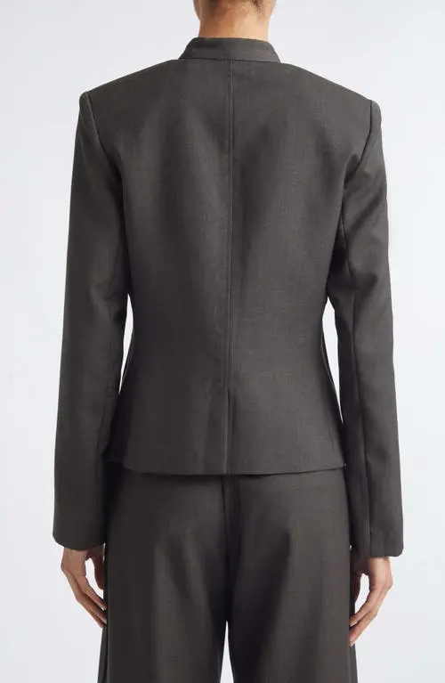 ST. AGNI Wool Blend Moto Jacket