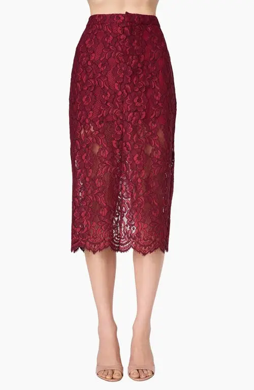 Cami Nyc Osmond Lace Midi Skirt - Compote