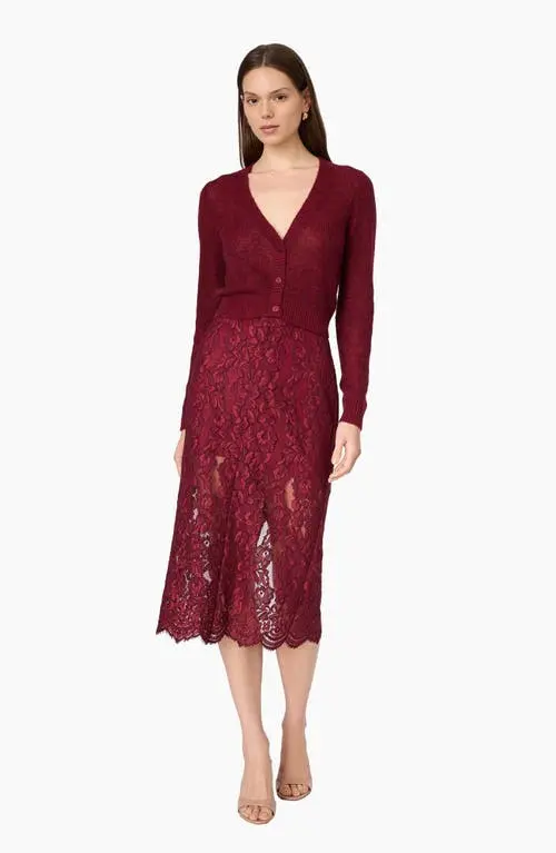 Cami Nyc Osmond Lace Midi Skirt