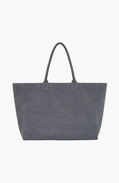ANINE BING Leo Los Angeles University Canvas Tote - Washed Grey