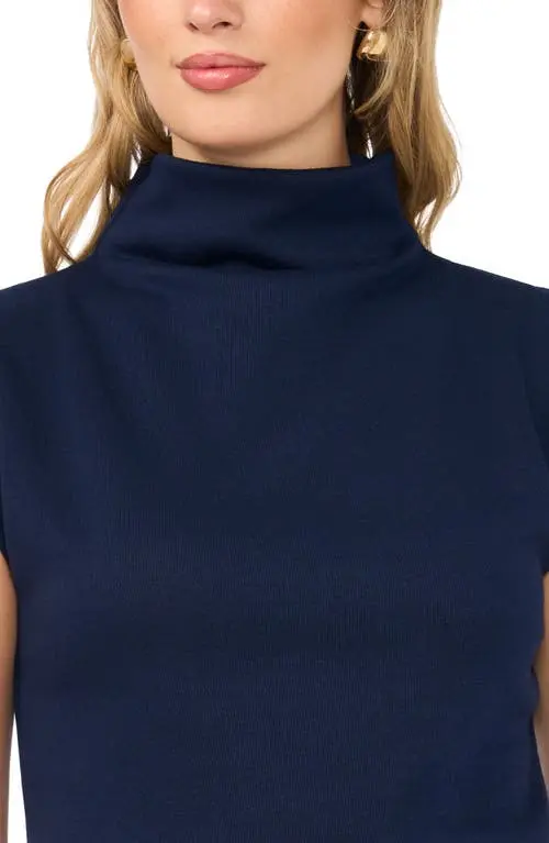 Vince Camuto Extended Shoulder Mock Neck T-shirt