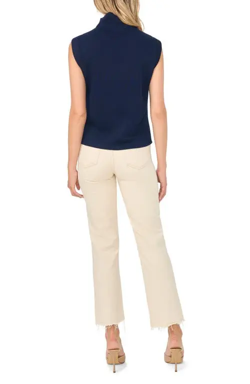 Vince Camuto Extended Shoulder Mock Neck T-shirt