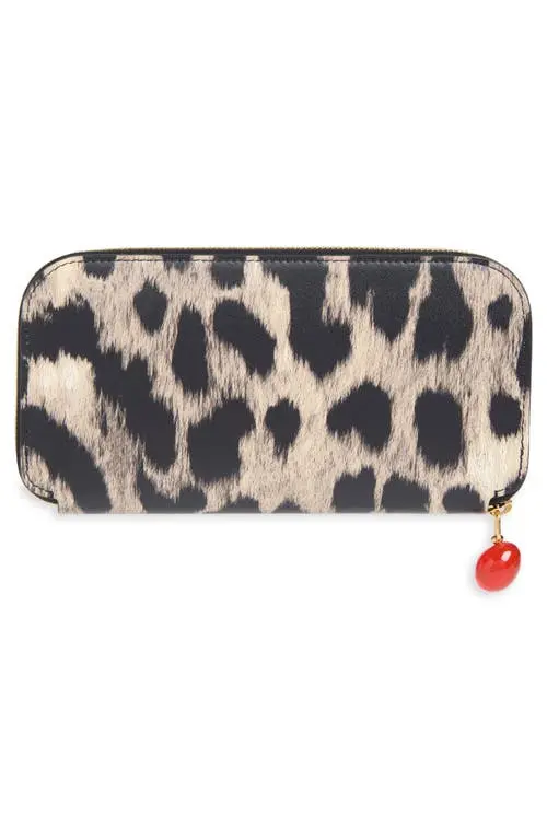 Givenchy Lucky Charms Printed Leather Zip Wallet