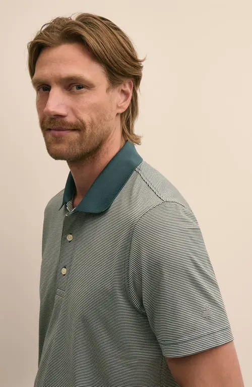 Brooks Brothers Micro Stripe Performance Polo