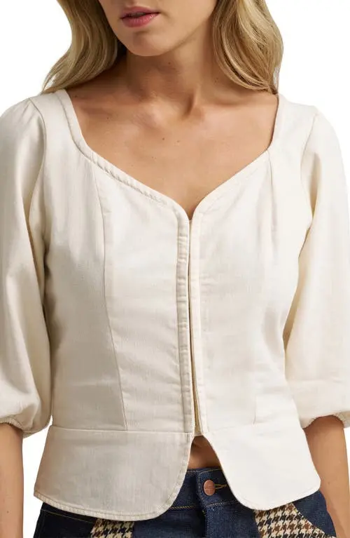 Wrangler Puff Sleeve Corset Top