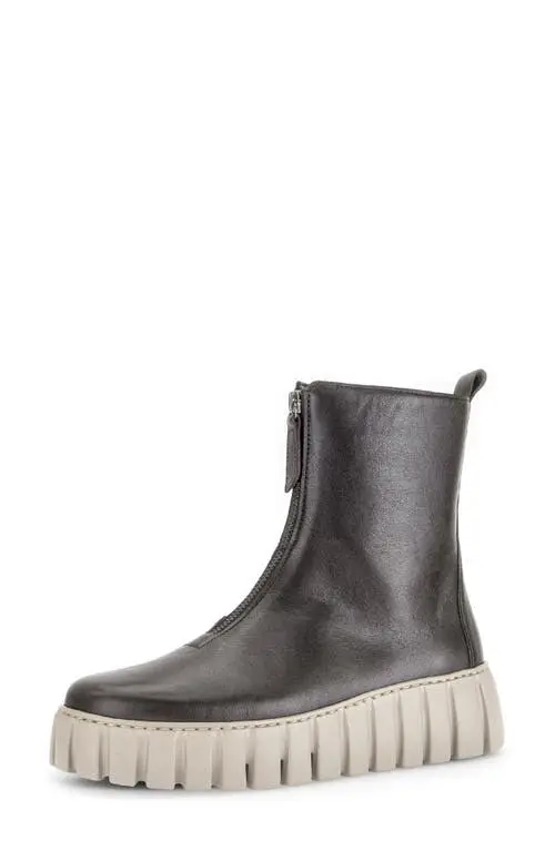 Gabor Taline Front Zip Bootie - Moro