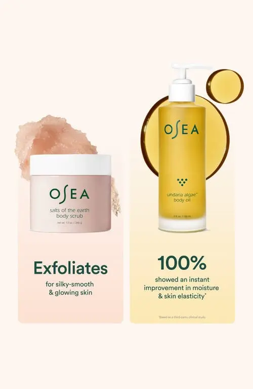 OSEA Exfoliate & Glow Body Trio $116 Value