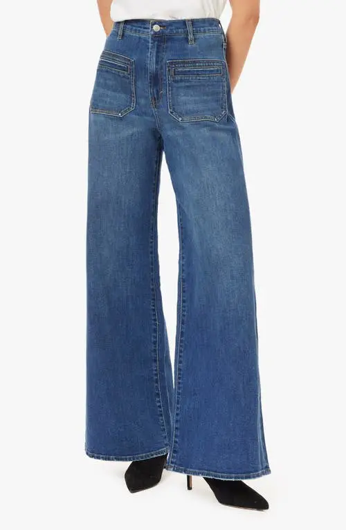 Habitual Emerson Patch Pocket High Waist Relaxed Flare Jeans