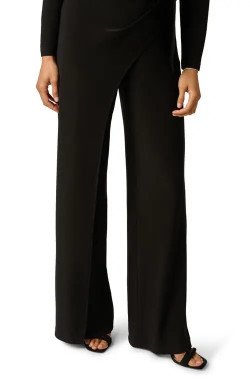 Adrianna Papell Satin Lapel Tuxedo Jumpsuit