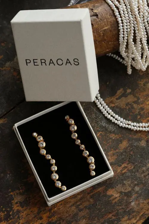 PERACAS Bella Drop Earrings - Gold