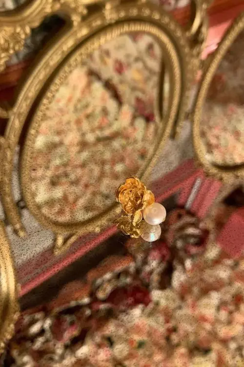 PERACAS Peony Floral Earrings
