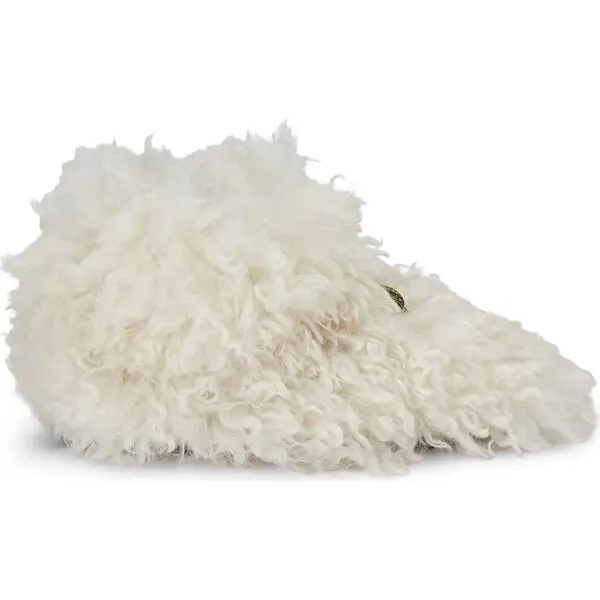 Kurt Geiger Kensington Slipper Booties With Eagle Head Charm - Natural