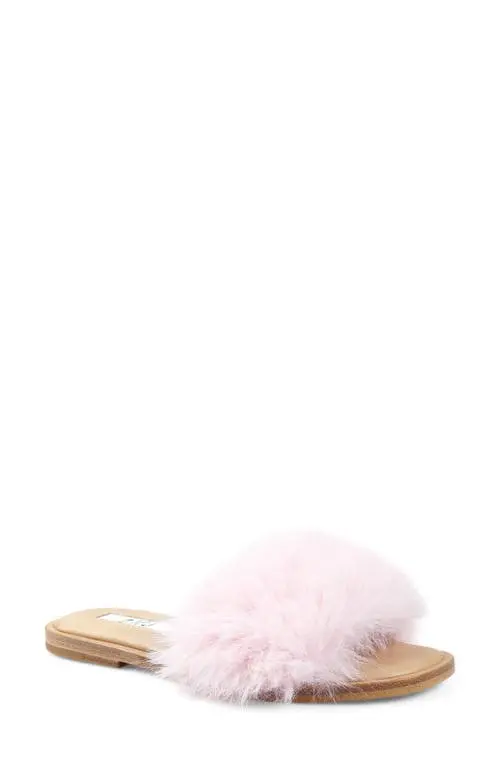 ZIGI Faux Fur Slide Sandal - Pink
