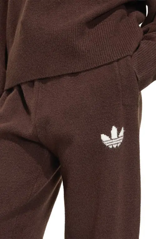 Adidas Essentials Wide Leg Knit Pants - Aurora Coffee