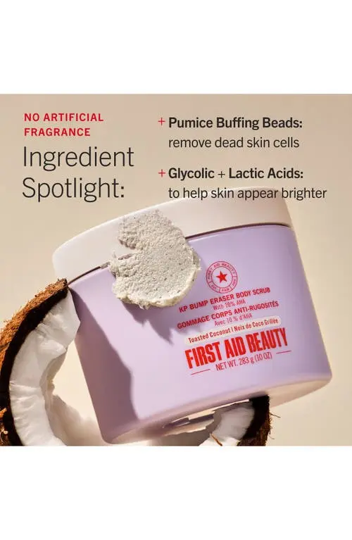 FIRST AID BEAUTY Kp Bump Eraser Body Scrub With 10% Aha
