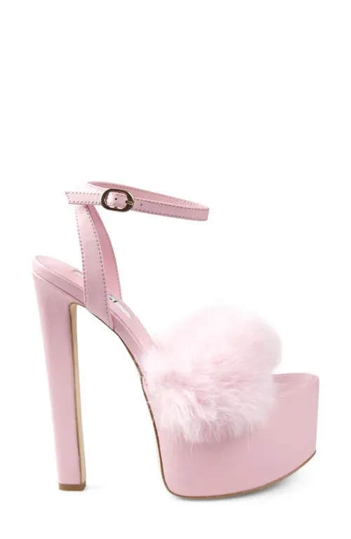 ZIGI Travvy Faux Fur Platform Sandal - Pink