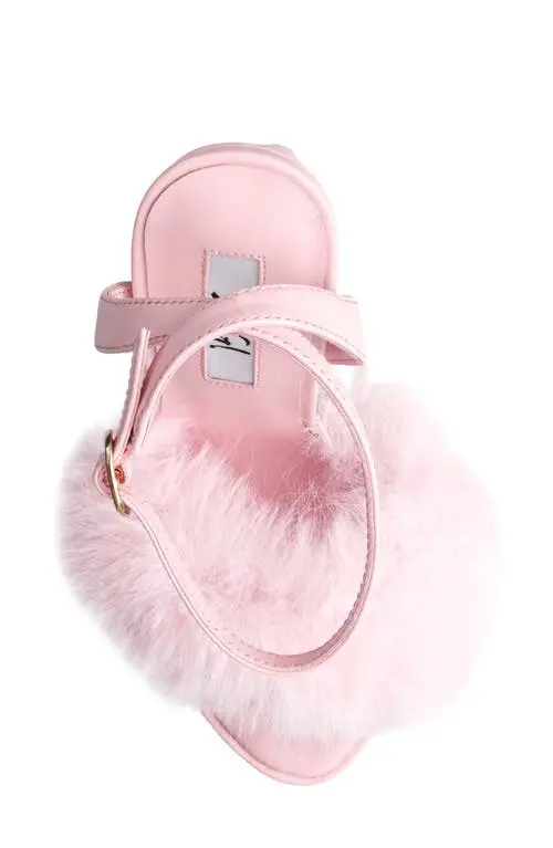 ZIGI Travvy Faux Fur Platform Sandal - Pink
