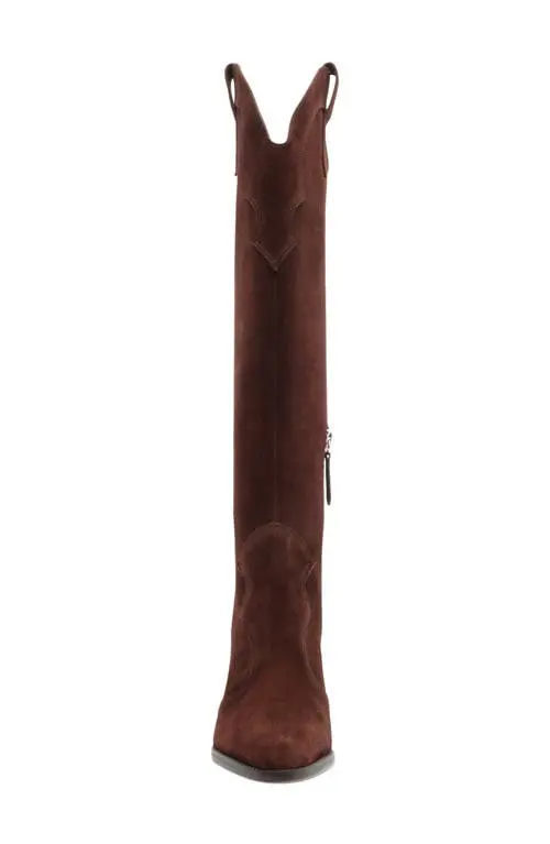 Schutz Miller Up Leather Knee High Boot