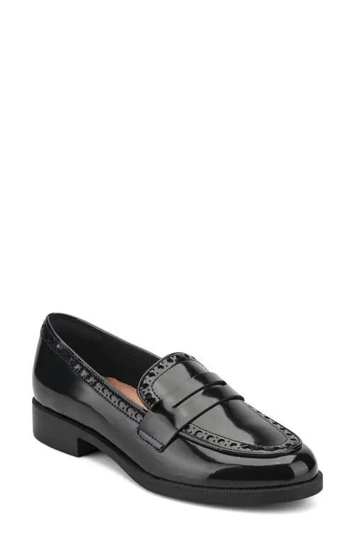 Easy Spirit Ori Faux Leather Penny Loafer - Black